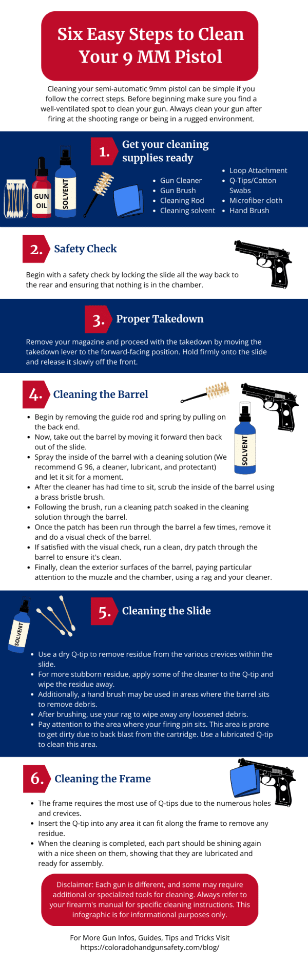 How To Clean A Handgun | Colorado Handgun Safety
